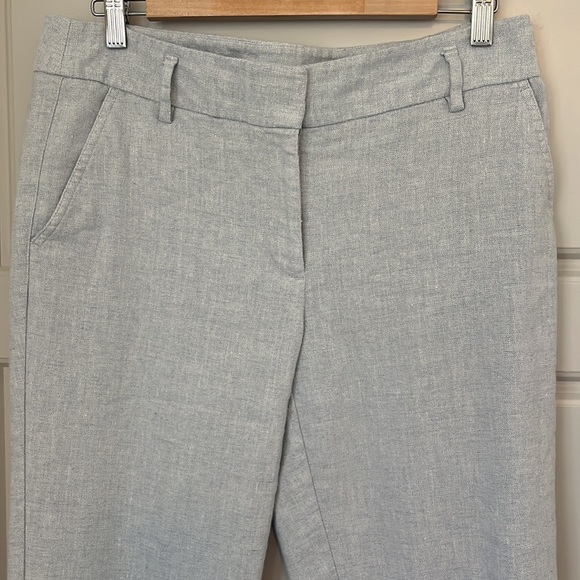 LOFT | Pants & Jumpsuits | Loft Linen Ankle Pants In Chambray Blue ...